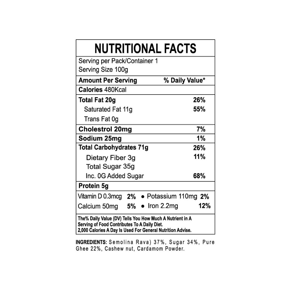 Buy Online Ready To Eat Rava Shira | Eateryy Box